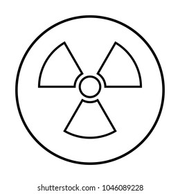 Radiation Symbol Circle Stock Vector (Royalty Free) 1046089228