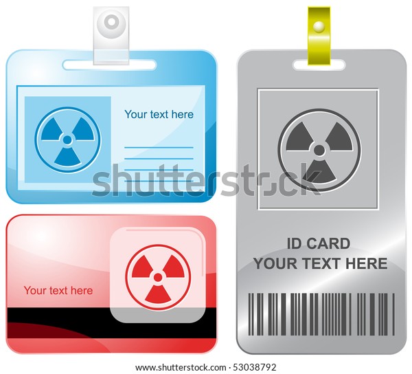 Radiation Symbol Vector Id Cards Stockvektor (royaltyfri) 53038792 ...