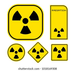 Radiation Symbols Design Stock Vector (Royalty Free) 1018169308 ...