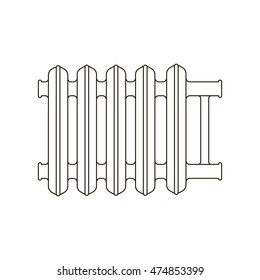 Vector Illustration Heater Radiator Symbol Graphic Stock Vector ...
