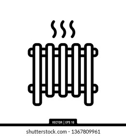 Radiator Icon Vector Illustration Logo Template Stock Vector (Royalty ...