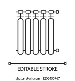 Radiator Linear Icon Thin Line Illustration Stock Vector (Royalty Free ...