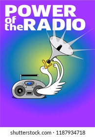 Radio Announcement Poster Stock Vector (Royalty Free) 1187934718 ...