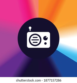 Radio App Icon Button: เวกเตอร์สต็อก (ปลอดค่าลิขสิทธิ์) 1877157286 ...