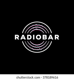 Radio Bar Abstract Logo Design Vector: стоковая векторная графика (без ...