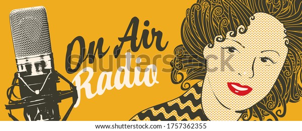 Radio Broadcasting Concept On Air Vector Stock Vector (Royalty Free ...
