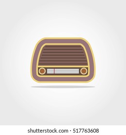 Radio Icon Design Vector Retro Icon Stock Vector (Royalty Free) 546595879