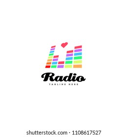 Radio Logo Design Stock Vector (Royalty Free) 1108617527 | Shutterstock