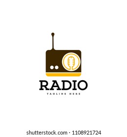 Radio Logo Design Stock Vector (Royalty Free) 1108921724 | Shutterstock