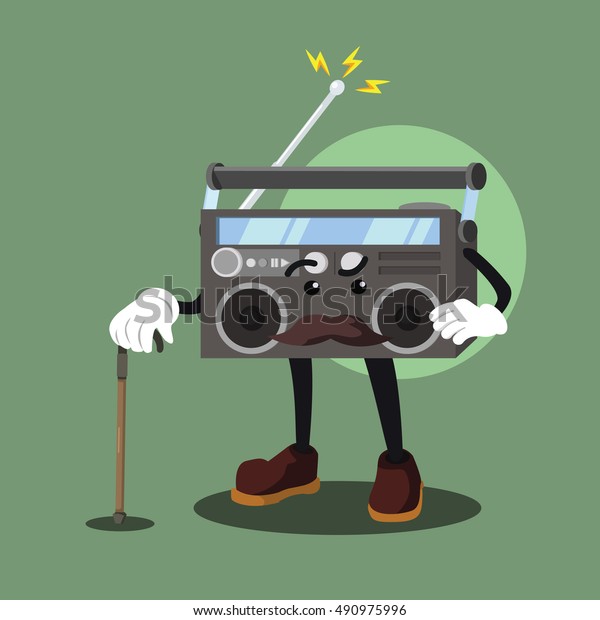 Radio Looking Signal Vector Illustration Design Stock Vector (Royalty ...