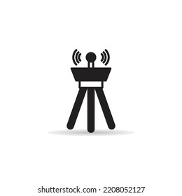 Radio Mast Network Tower Icon Stock Vector (Royalty Free) 2208052127 ...
