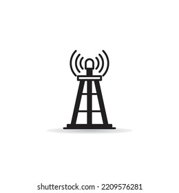 Radio Mast Network Tower Icon Stock Vector (Royalty Free) 2209576281 ...