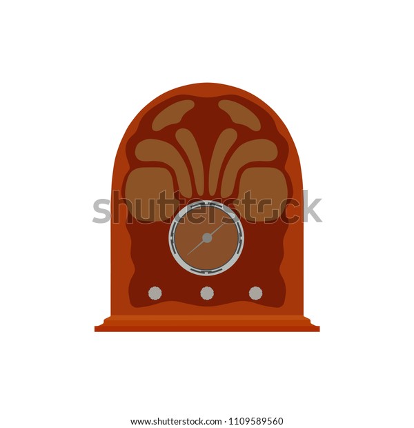 Radio Retro Vector Vintage Old Illustration Stock Vector (Royalty Free ...