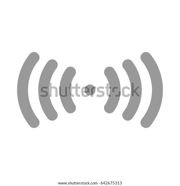 Radio Signal Icon Stock Vector (Royalty Free) 642675313