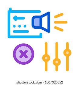 Radio Sound Settings Icon Vector Radio Stock Vector (Royalty Free ...