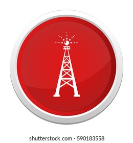 Radio Tower Icon Stock Vector (Royalty Free) 590183558 | Shutterstock