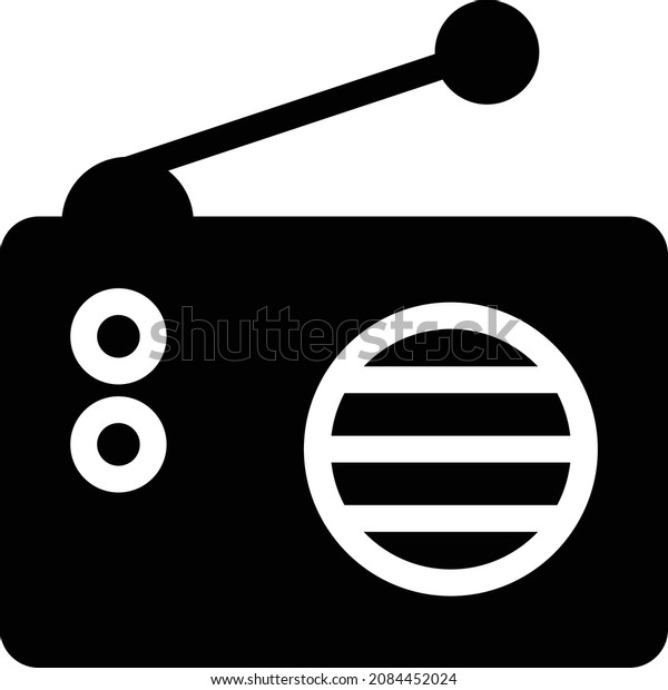 Radio Vector Illustration Isolated On Transparent Stock Vector (Royalty ...