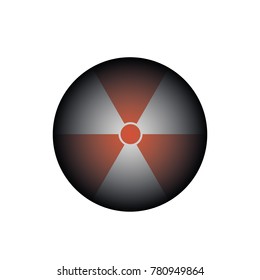 Radioactive Ball Design Icon Stock Vector (Royalty Free) 780949864 ...