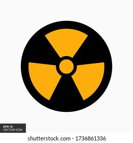 Símbolo nuclear de icono radiactivo. Imagen: vector de stock (libre de ...