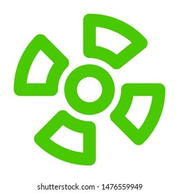 Radioactive Logo Simple Logo Like Radioactive Stock Vector (Royalty ...