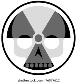 Radioactivity Icon Skull Stock Vector (Royalty Free) 76879612 ...