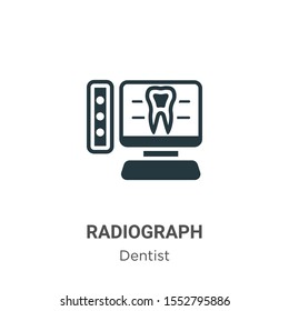 Radiograph Vector Icon On White Background Stock Vector (Royalty Free ...