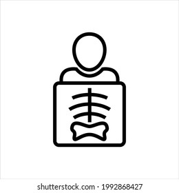 Radiology Vector Icon Symbol Design Stock Vector (Royalty Free ...