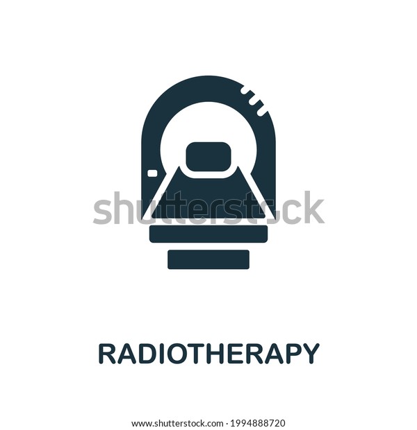 Radiotherapy Icon Monochrome Simple Element Therapy Stock Vector ...