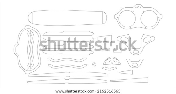 Rafale Aeroplane Design Art Vector Stock Vector (Royalty Free ...