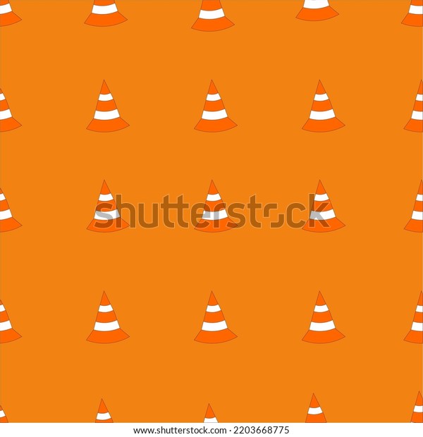 Raffic Cone Cartoon Vector Image Illustration Stock Vector (Royalty ...