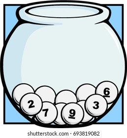 Raffle Glass Bowl Stock Vector (Royalty Free) 693819082 | Shutterstock