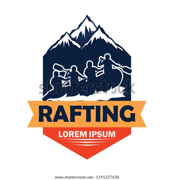 Rafting Logo Text Space Your Slogan Stock Vector (Royalty Free) 1141227638