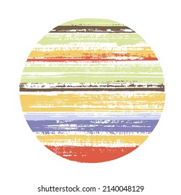 Ragged Circle Vector Geometric Shape Striped Stock Vector (Royalty Free ...
