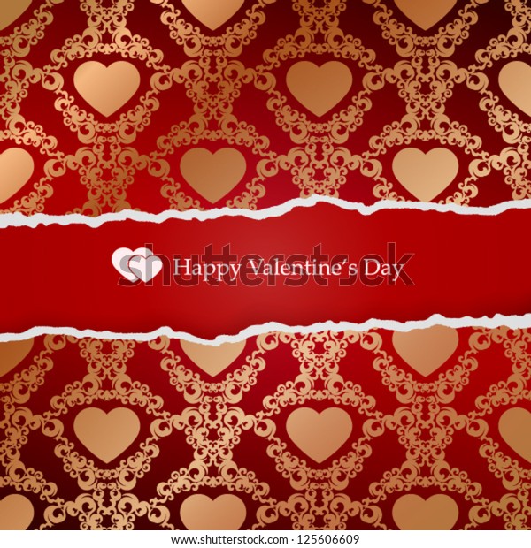 Ragged Paper Pattern Hearts Eps10 Vector Stock Vector (Royalty Free ...