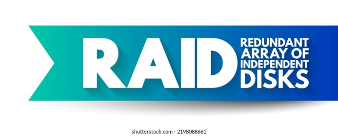 Raid Redundant Array Independent Disks Data Stock Vector Royalty Free 2198088661 Shutterstock