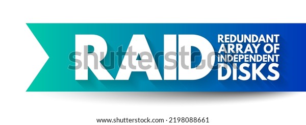 Raid Redundant Array Independent Disks Data Stock Vector Royalty Free 2198088661 Shutterstock 2306