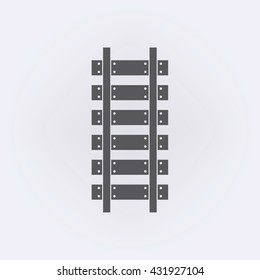 Rail Road Icon Vector Illustration Stock Vector (Royalty Free ...
