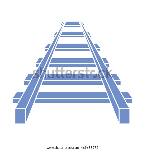 Railroad Vector Icon Railway Icon: vetor stock (livre de direitos ...