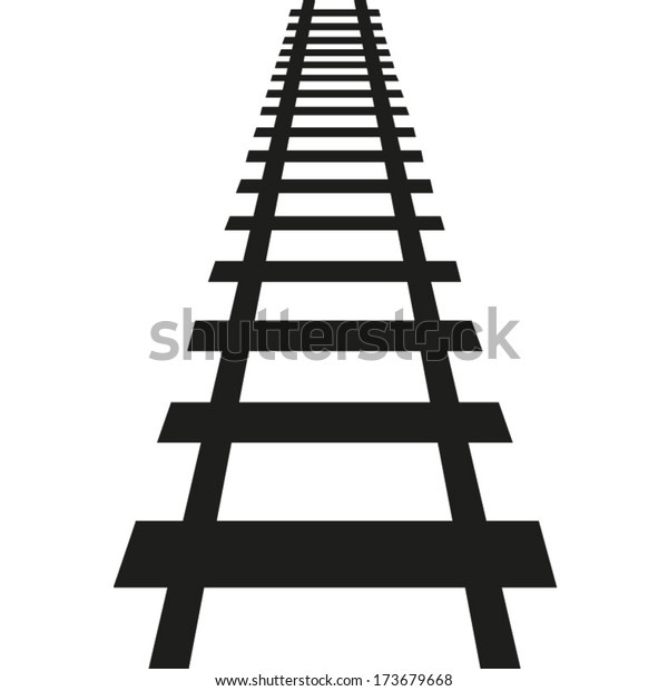 Railway Track Stock Vector (Royalty Free) 173679668