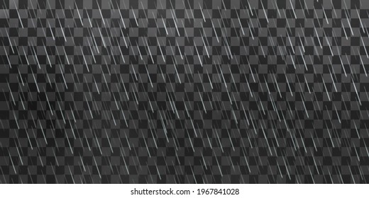 Rain Banner Realistic Vector Illustration Isolated Stock Vector ...