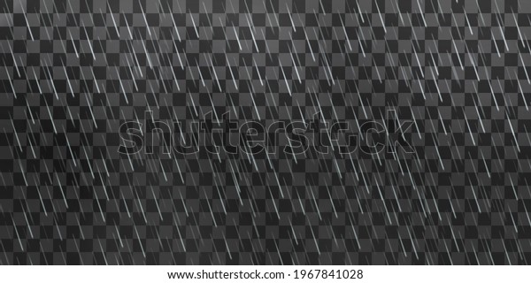 Rain Banner Realistic Vector Illustration Isolated Stock Vector ...