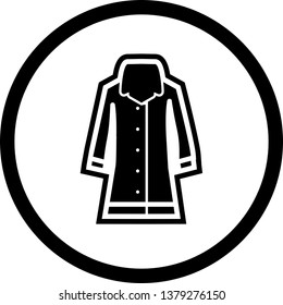 Rain Coat Icon Design Stock Vector (Royalty Free) 1379276150 | Shutterstock