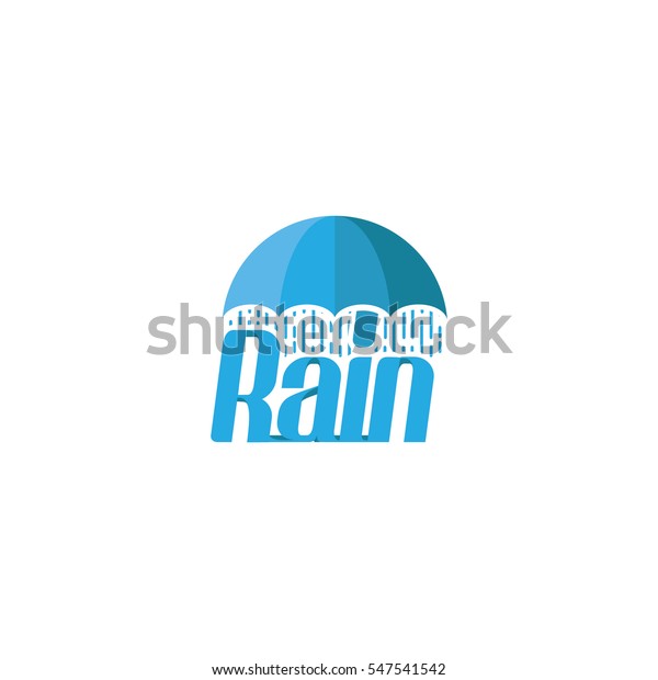 Rain Corporate Business Logo Vector Illustration Stock Vector (Royalty ...