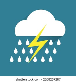 Rain Icon Vector Illustration Designer Stock Vector (Royalty Free ...