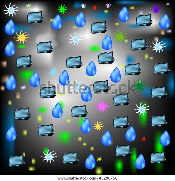 Rain Obscure Particles Stock Vector (Royalty Free) 43280758 | Shutterstock