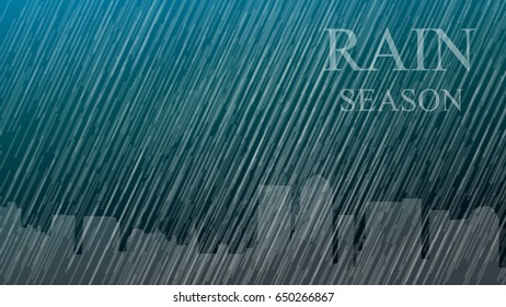 Rain Vector Backgroundrain Season Wallpaperabstract Background Stock ...