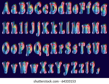 Rainbow Abc Stock Vector (Royalty Free) 64333153 | Shutterstock