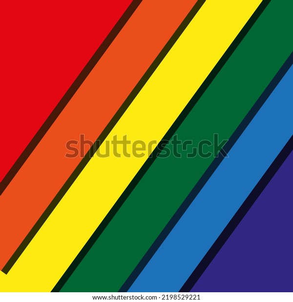 Rainbow Background Copy Space Pride Month Stock Vector (Royalty Free ...