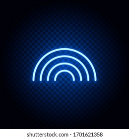 Rainbow Blue Neon Vector Icon Stock Vector (Royalty Free) 1701621358 ...