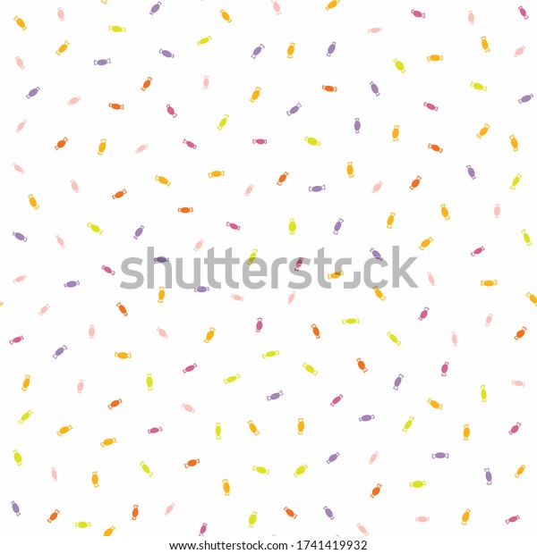 Rainbow Candy Confetti Dotty Paper Texture Stock Vector (Royalty Free ...